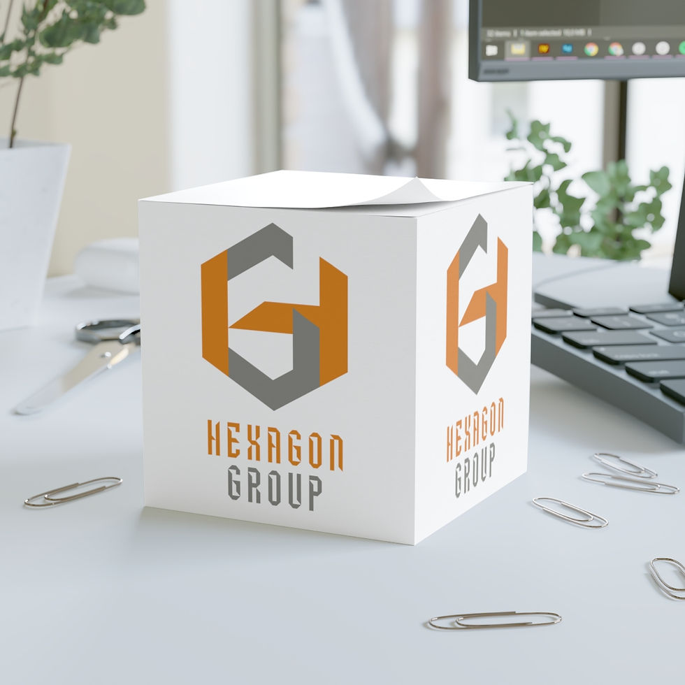 Sticky note cube | Hexagon Group