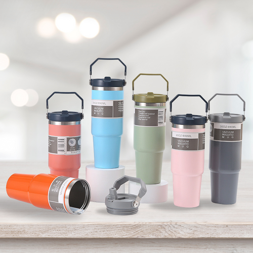 Insulated cup with carry handle | Primrose & Peonies