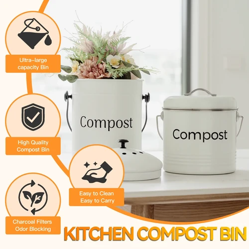 Bench-top compost bins | Primrose & Peonies