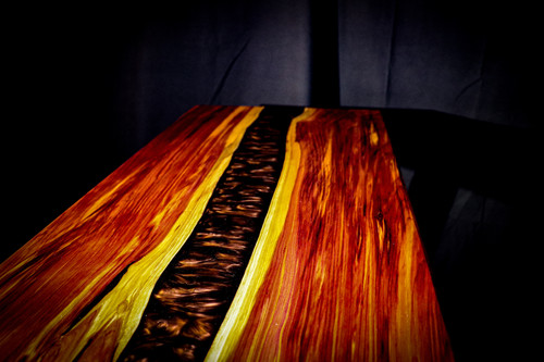 Eastern Red Cedar Epoxy River Table | Carrot's Millworks