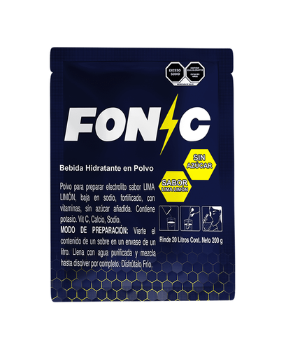 Fonic Zero Azucar Lima Limon 200g Para 20 Litros Caja 20 pzas | Enersafety