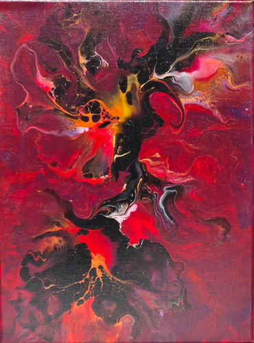"Ember Bloom"- 12"x16" | Kingaartstudio