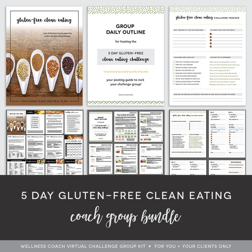 5 Day Gluten-Free Challenge Group Kit | daniellenazirdesign