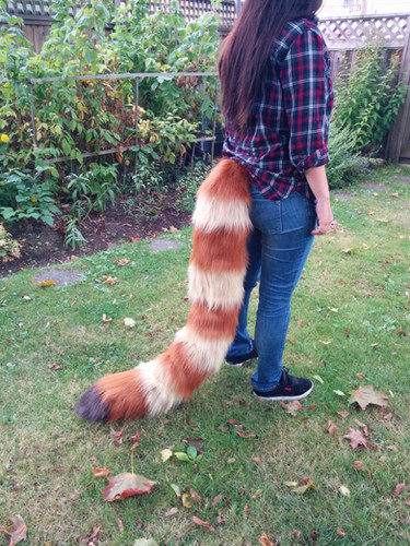 52" Floor Dragging Red Panda Tail | Shagpoke Studios