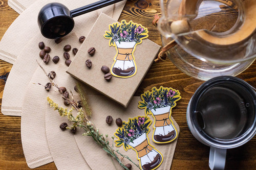 Bloom Chemex Vinyl Sticker | Cayligraphy