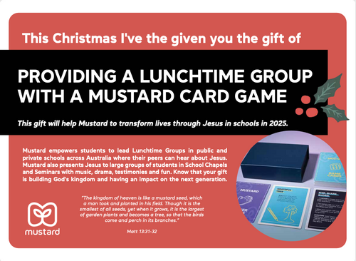 Mustard Card Game Resource for a Lunchtime Group | Mustard Schools