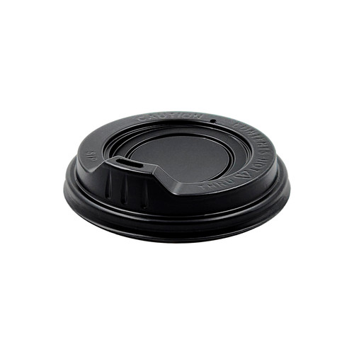 80mm Black Sipper Lid 8oz & 12oz Cup | Equosafe