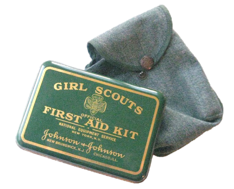 Nice Condition Vintage WWII Era 1940s Girl Scout First Aid Kit with ...
