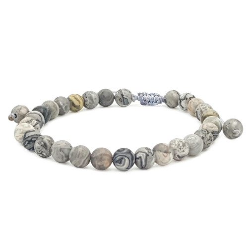 Pulsera Jaspe Gris 100% Natural | canalizar energía de sanación ...