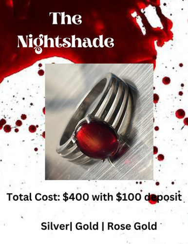 Blood Rings (Solitaire Stones)- Made from you or a Loved one | My Site