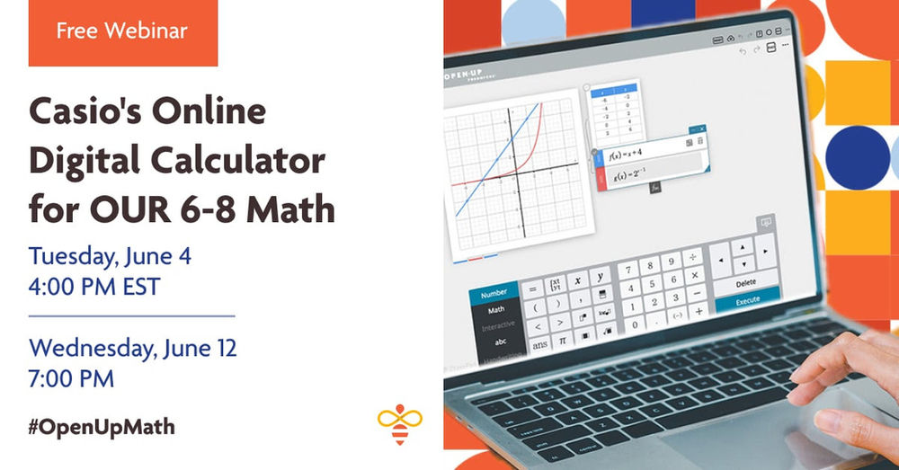 Open Up Resources + CASIO Virtual Event 6/4 & 6/12 | Casio Education