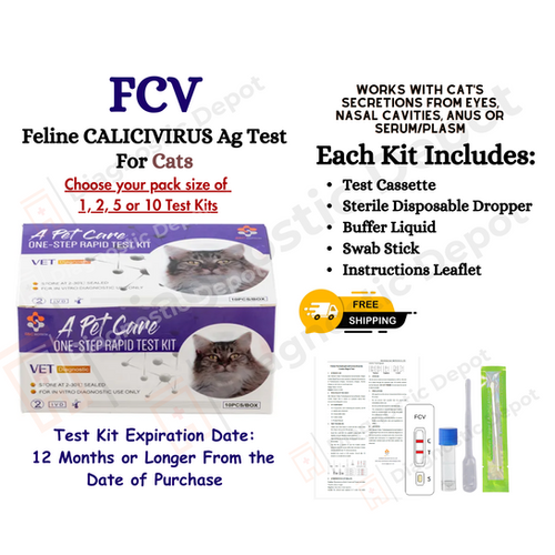 FCV-Feline CALICIVIRUS Ag Rapid Home Test Kit for Cats | www ...