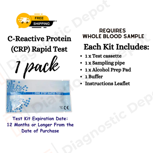 C-Reactive Protein (CRP) Test Kit - Pack 1, 2, 5, 10, 25 | www ...