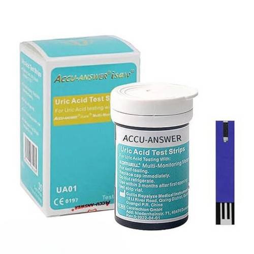 Accu-Answer iSaw Uric Acid Test Strips-25 Test Strips Total | www ...