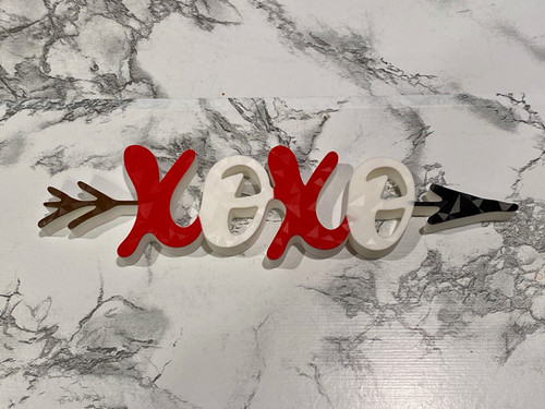 3D Printed XOXO Arrow Sign | TG Creative