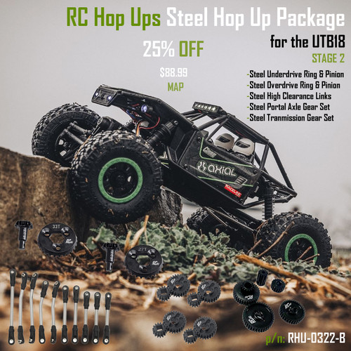 RC Hop Ups Steel Hop Up Package for the Axial UTB18 (Stage 2) | RC Hop Ups