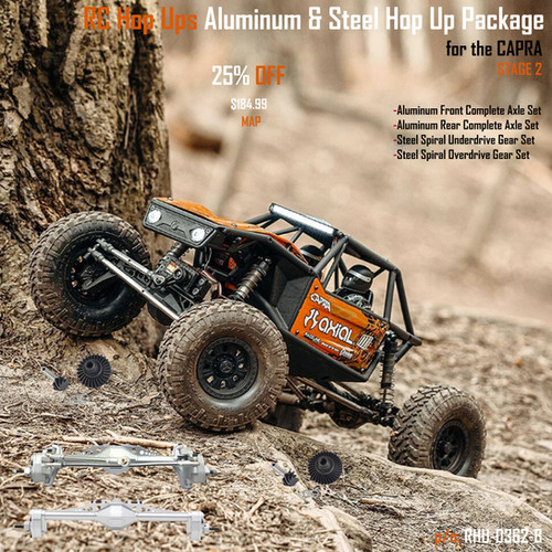 RC Hop Ups Aluminum & Steel Hop Up Package for the Axial Capra (Stage 2 ...