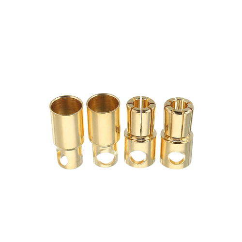 SpeedTek RC 6.5mm High Current Bullet Connector Dual Set (2 Male/2 ...