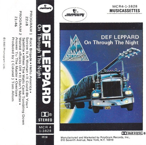 Def Leppard - On Through the Night [USED][CASSETTE] | Heavy Heads ...