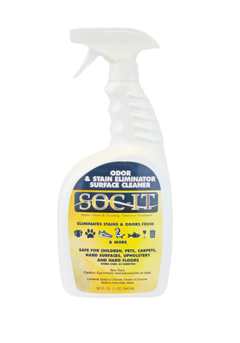 SOC-IT 32oz Stain and Odor Eliminating Spray | soc-it.net