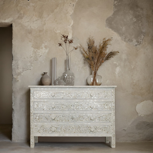 The Trimala Mother of Pearl Dresser Chest | The Jodhpore