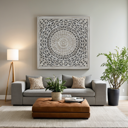 Shop The Ananda Rustic Mandala Wall Panel | The Jodhpore