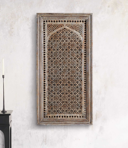 The Nur Mahal Antique Jali Wall Panel | Thejodhpore