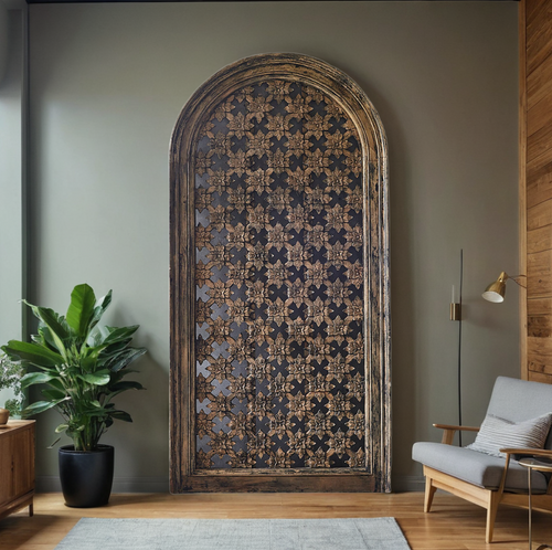 Shop The Vyasa Rustic Floral Jaali Wall Panel | The Jodhpore