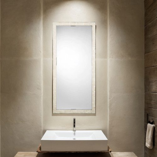 The Vatsav Mother of Pearl Bathroom Mirror – Must Have