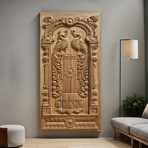 The Puranjaya Indian Peacock Wall Panel | The Jodhpore