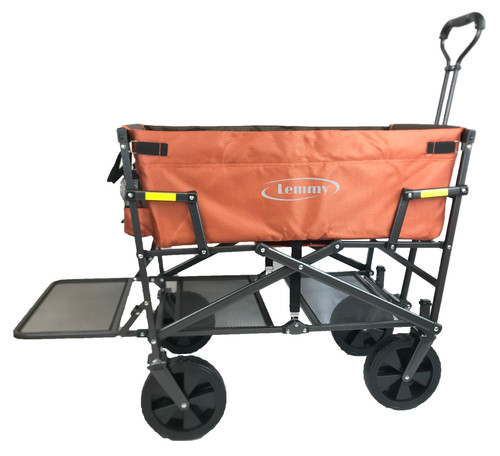 Lemmy LMY300 Foldable Double layer Hand Wagon (Mit Festgurt, Orange ...