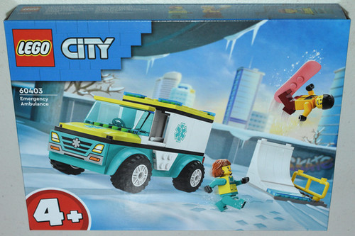 LEGO City 60403 Emergency Ambulance and Snowboarder | Toy Harmony