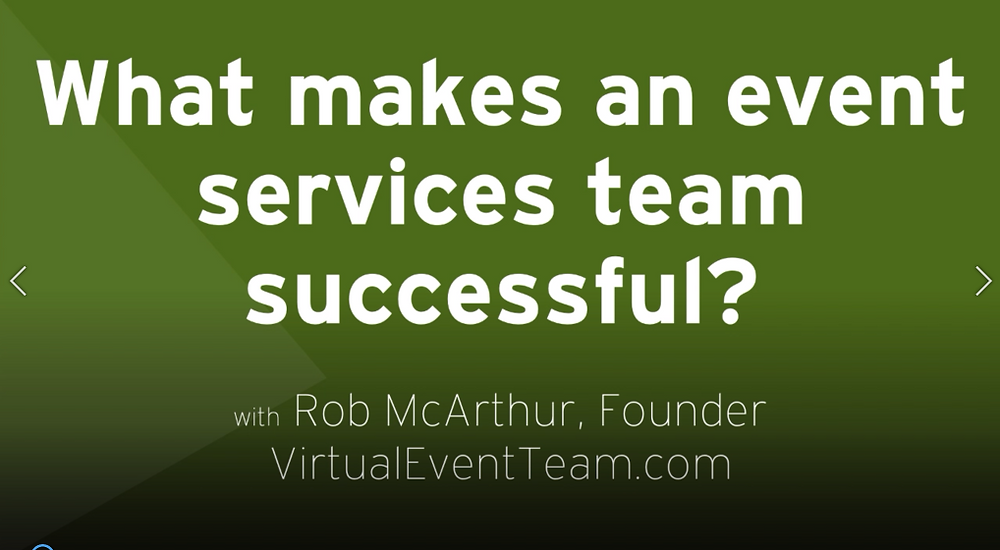 What makes an event services team successful?