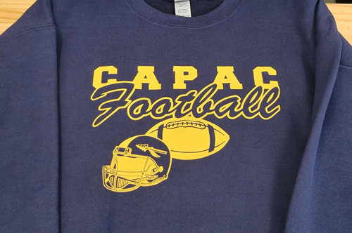 Crew Neck Capac Football | weworkdesigns