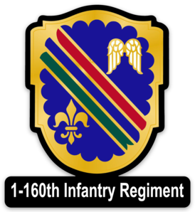 1-160th Infantry Regiment Decal | 160th Infantry