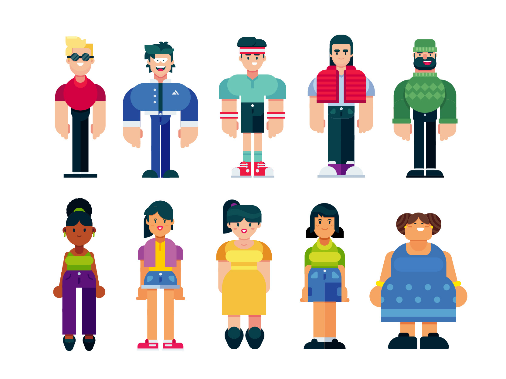 20 Flat Design bodies | galaxy4rt