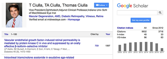About | Dr. Ciulla - Vitreous Floater, Retina, Macula Eye Surgery