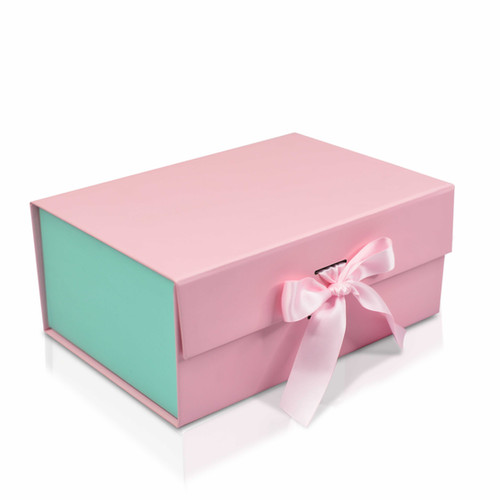 Baby Pink Foldable Gift Box | Buy Rigid Boxes