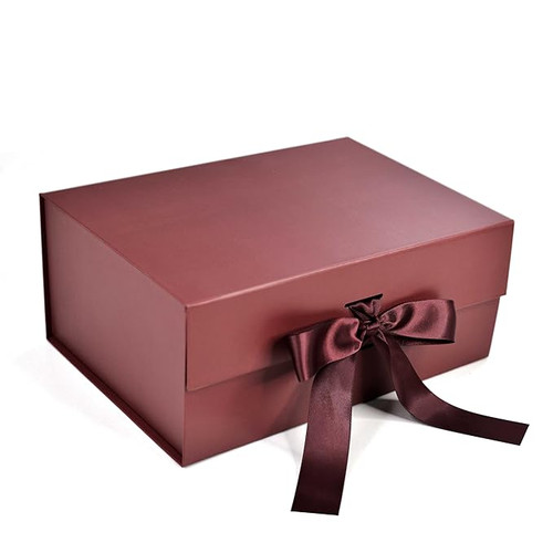 Maroon Foldable Gift Boxes for Chennai - Buy Rigid Boxes
