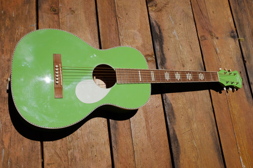 Recording King RPS-7-GN Green Parlor Guitar | Sunflower & Friends