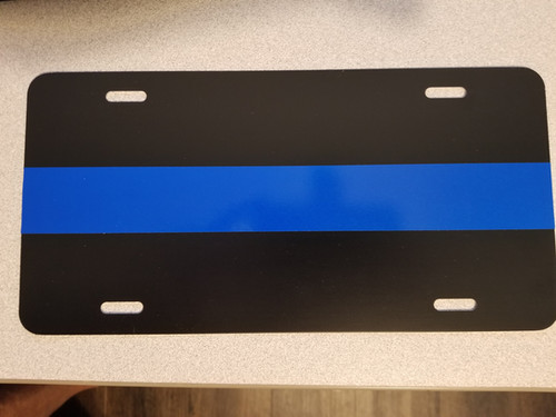 Thin Blue Line License Plate | constablestuff