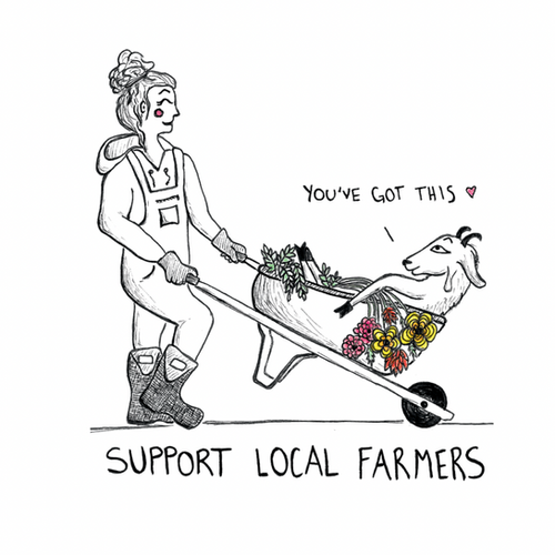 Hurricane Helene Support Sticker | Full Bushel Farm