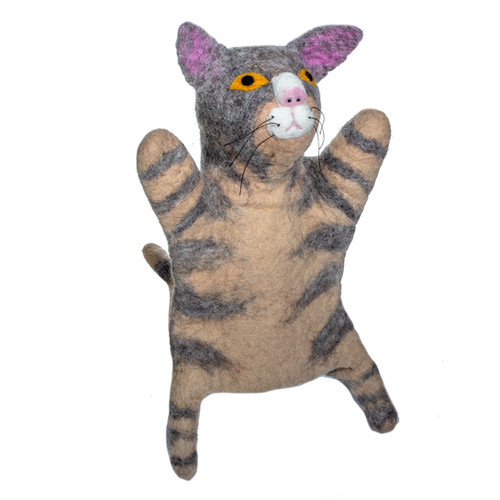 Tabby Cat Hand Puppet | The Silk Road Bazaar