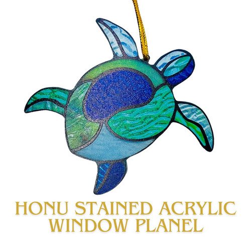 HONU Stained Acrylic Window Planel | ALOHA CREATION CLUB