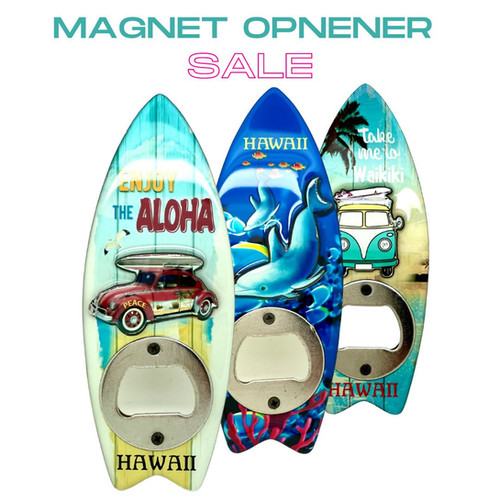 SURF SHAPE MAGNET OPENER | ALOHA CREATION CLUB