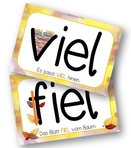 Plakat "viel/fiel" | Lernfrosch