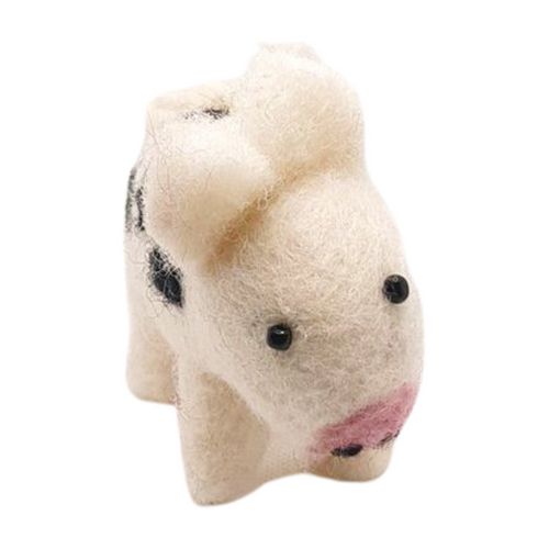 Felt Farm Animals - Dappled Pig | Zoo Monkeys