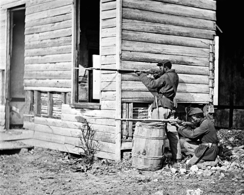 Soldiers at Picket Station at Dutch Gap Canal | historyshoppe