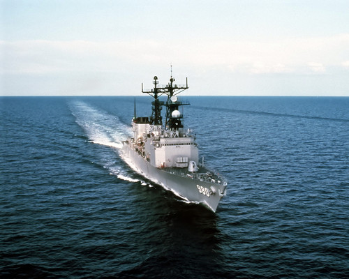 U.S. Navy USS MOOSBRUGGER (DD-980), Spruance-class Destroyer ...