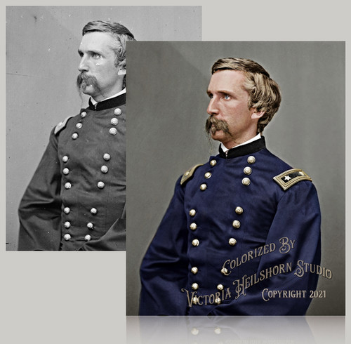 Union Col. Joshua Lawrence Chamberlain, Colorized Civil War Photo ...